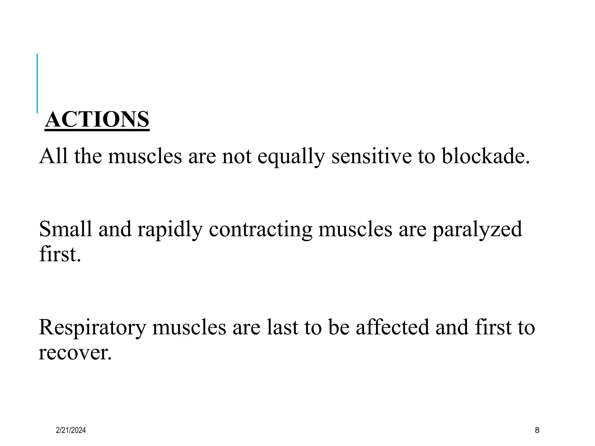 Smr-Skeletal Muscle Relaxants MOA, PK,PD,ADR | PPT