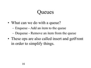 StackQueue.ppt | Programming Languages | Computing
