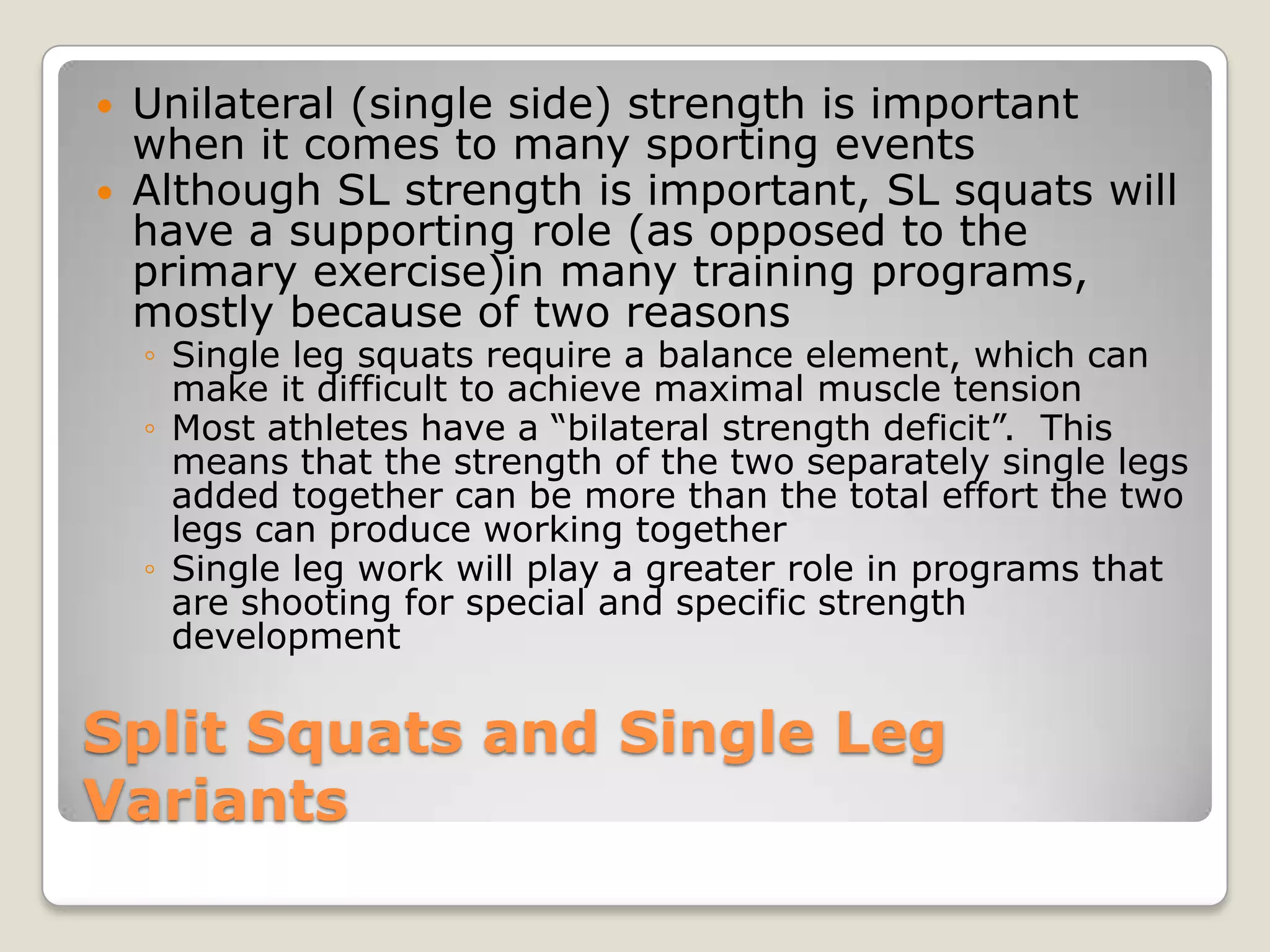 Strength exercise techniques | PPTX