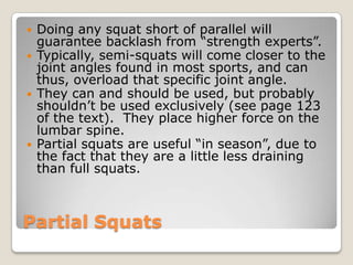 Strength exercise techniques | PPTX