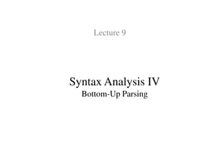 Lecture9 syntax analysis_5 | PPT