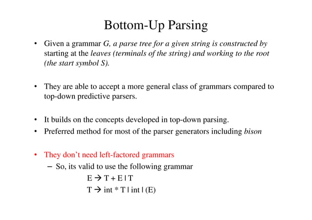 Lecture9 syntax analysis_5 | PPT