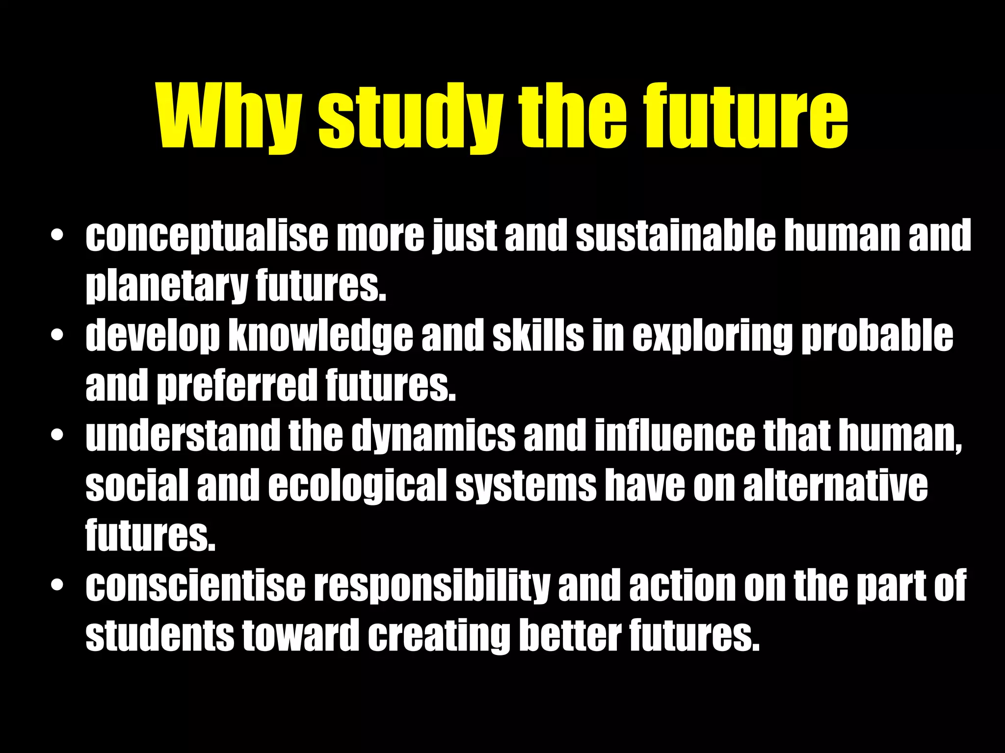 Developing a Preferred Futures perspective | PDF | Science