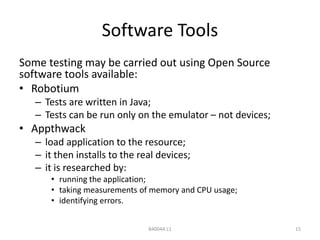 Lecture 9 testing_packaging_app | PPT