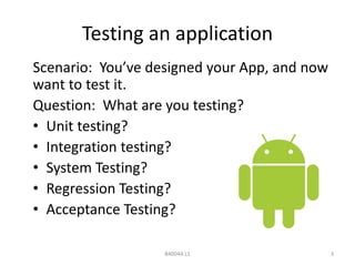 Lecture 9 testing_packaging_app | PPT