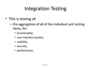 Lecture 9 testing_packaging_app | PPT