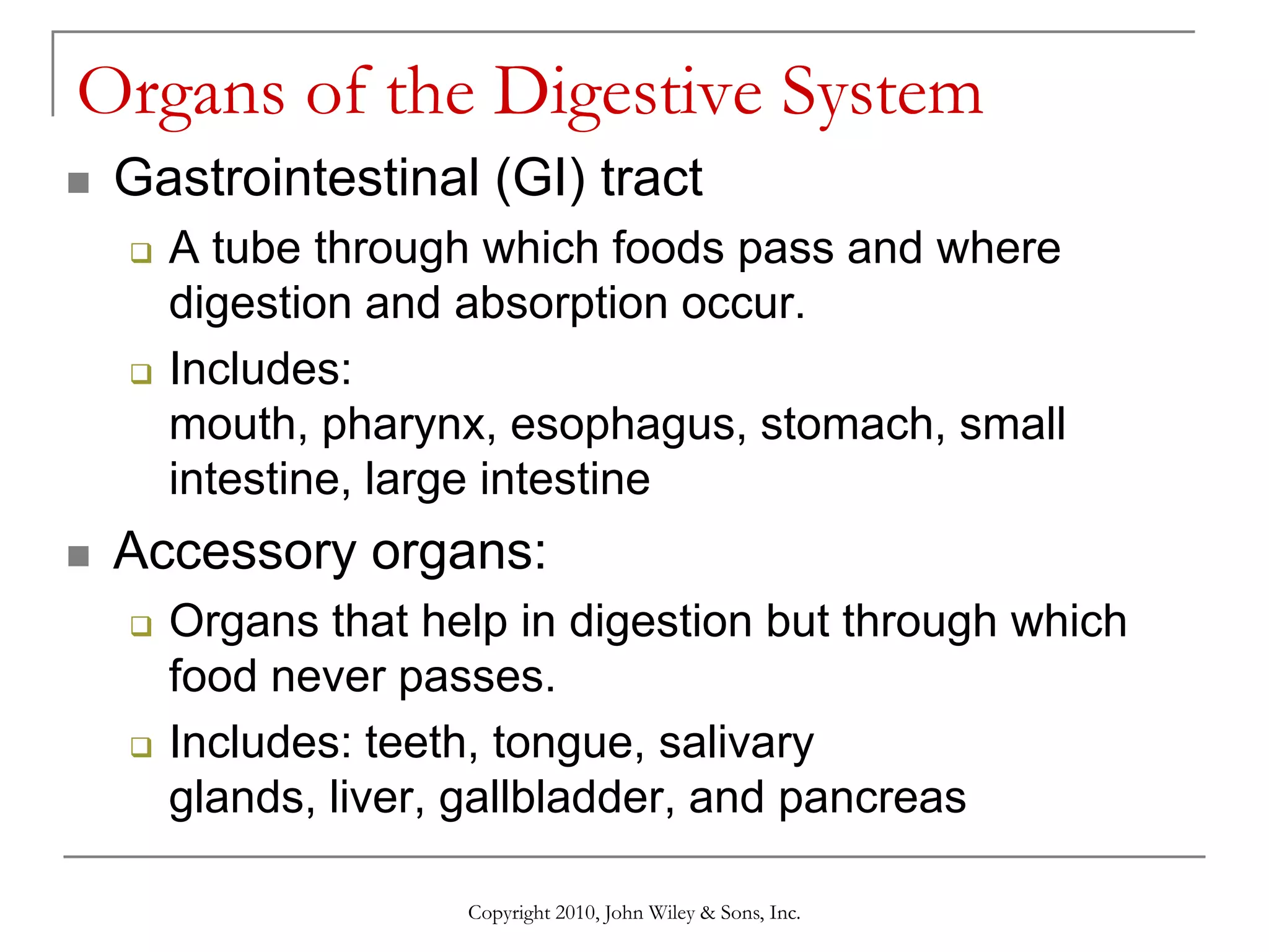 Lecture 9 the digestive system | PPT