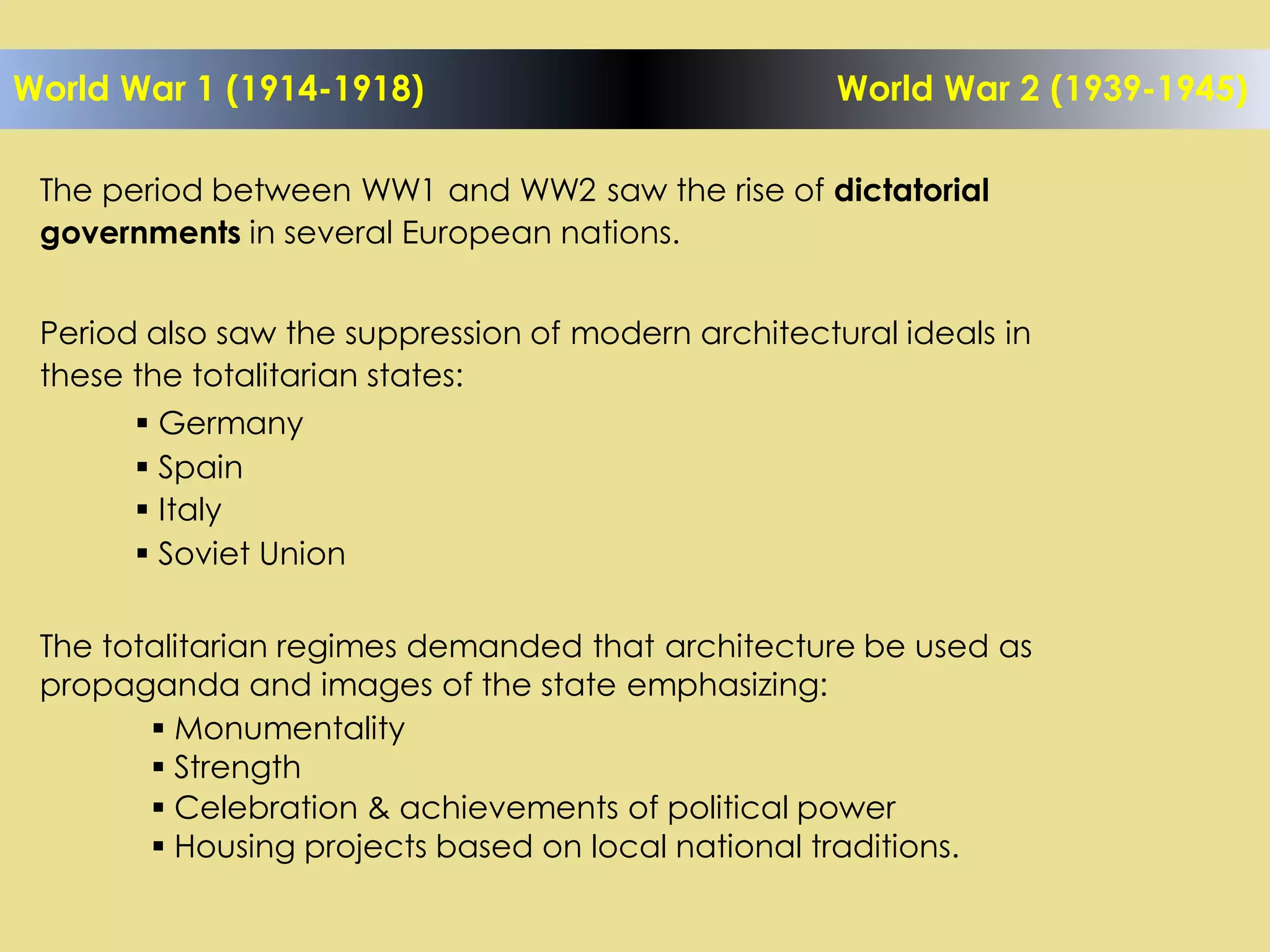 Lecture9 totalitarian architecture | PDF
