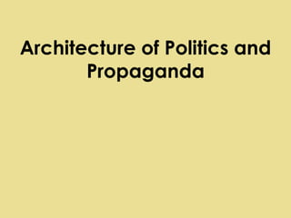 Lecture9 totalitarian architecture | PDF