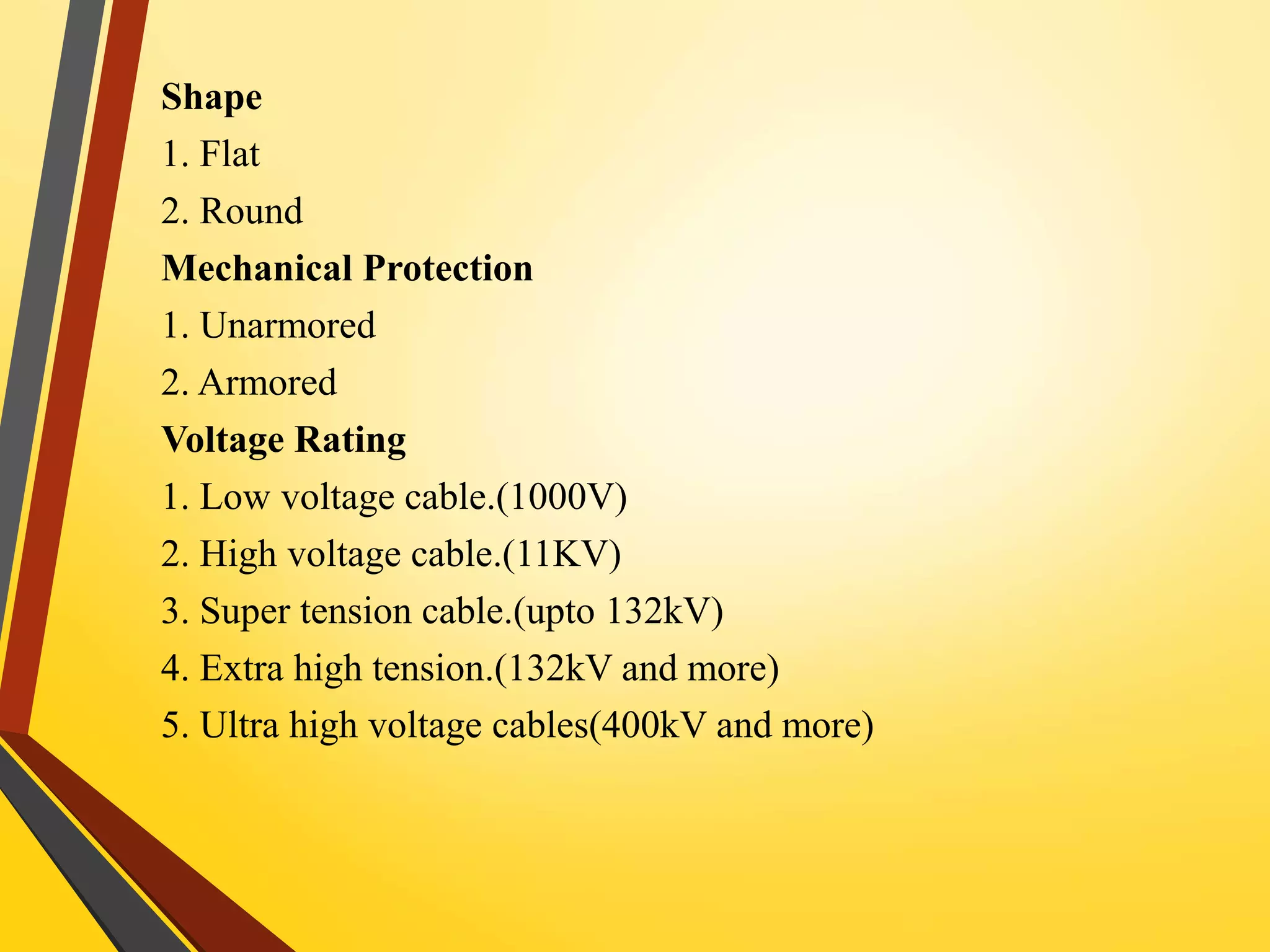 Types of Wires and Cables | PPTX