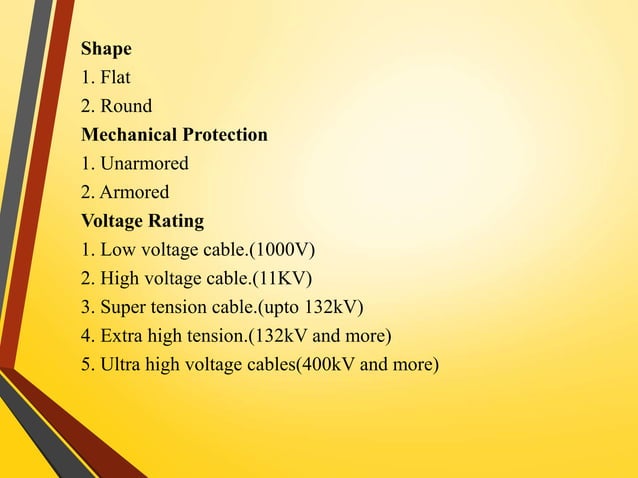 Types of Wires and Cables | PPTX