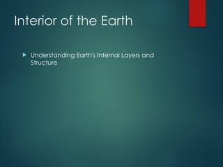 Lecture 9 unit 3 Interior of the Earth.pptx