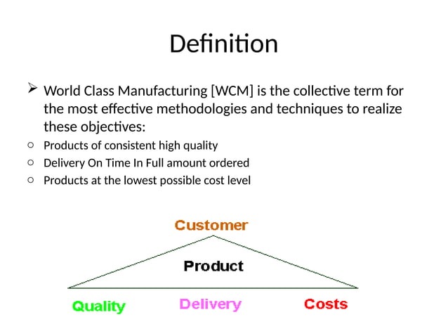 world class manufacturing wcm maintenanc | PPTX