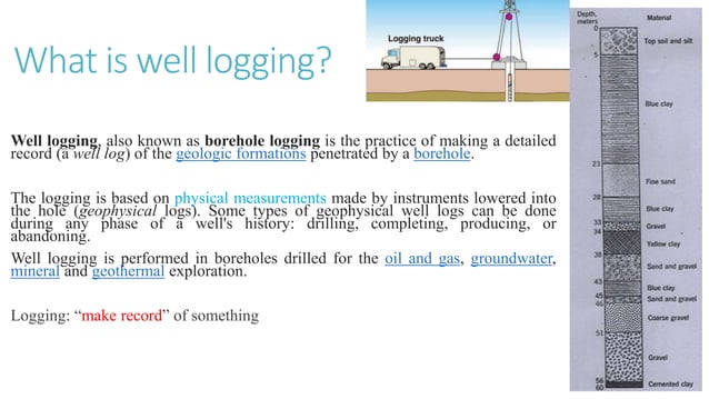 Lecture_9_Well Logging.ppt | Geology | Science