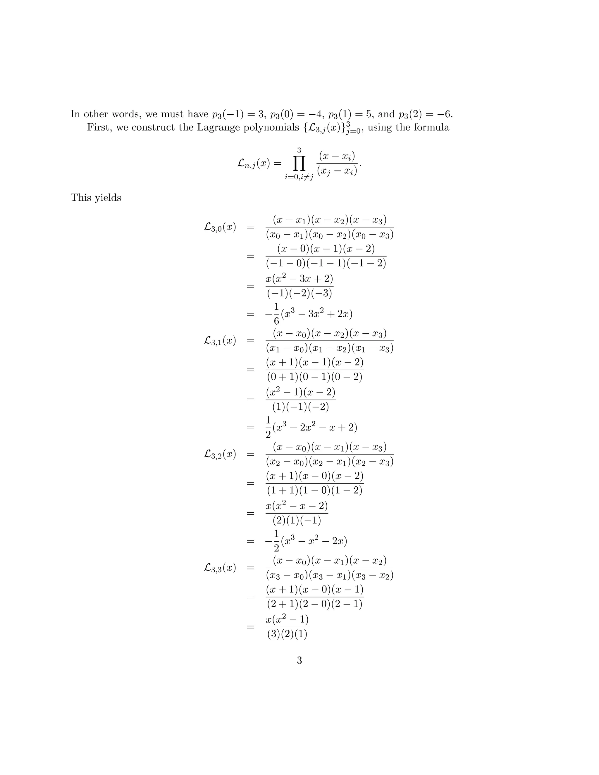 Lecture about interpolation | PDF