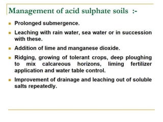 Acid Sulphate Soils | PPTX