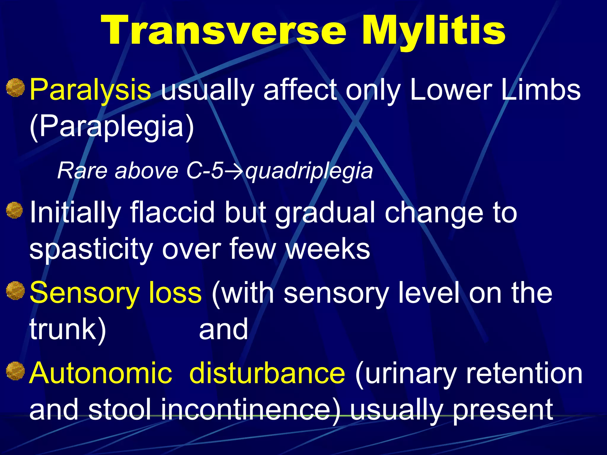Acute Flaccid Paralysis Lecture MBBS | PPT
