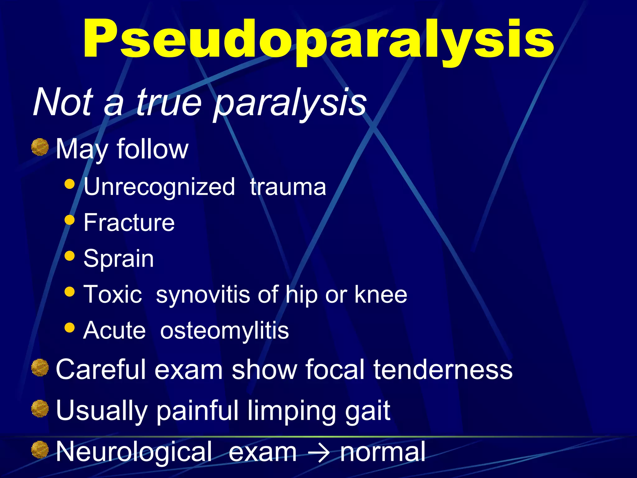 Acute Flaccid Paralysis Lecture MBBS | PPT