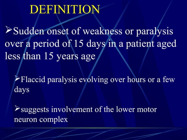 Acute Flaccid Paralysis Lecture MBBS | PPT | Brain and Nervous System ...
