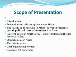 Lecture africa now and after - Dr. Phil Osagie | PPTX