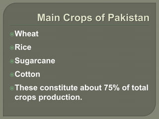 Role of Agriculture in Economic Development of Pakistan | PDF