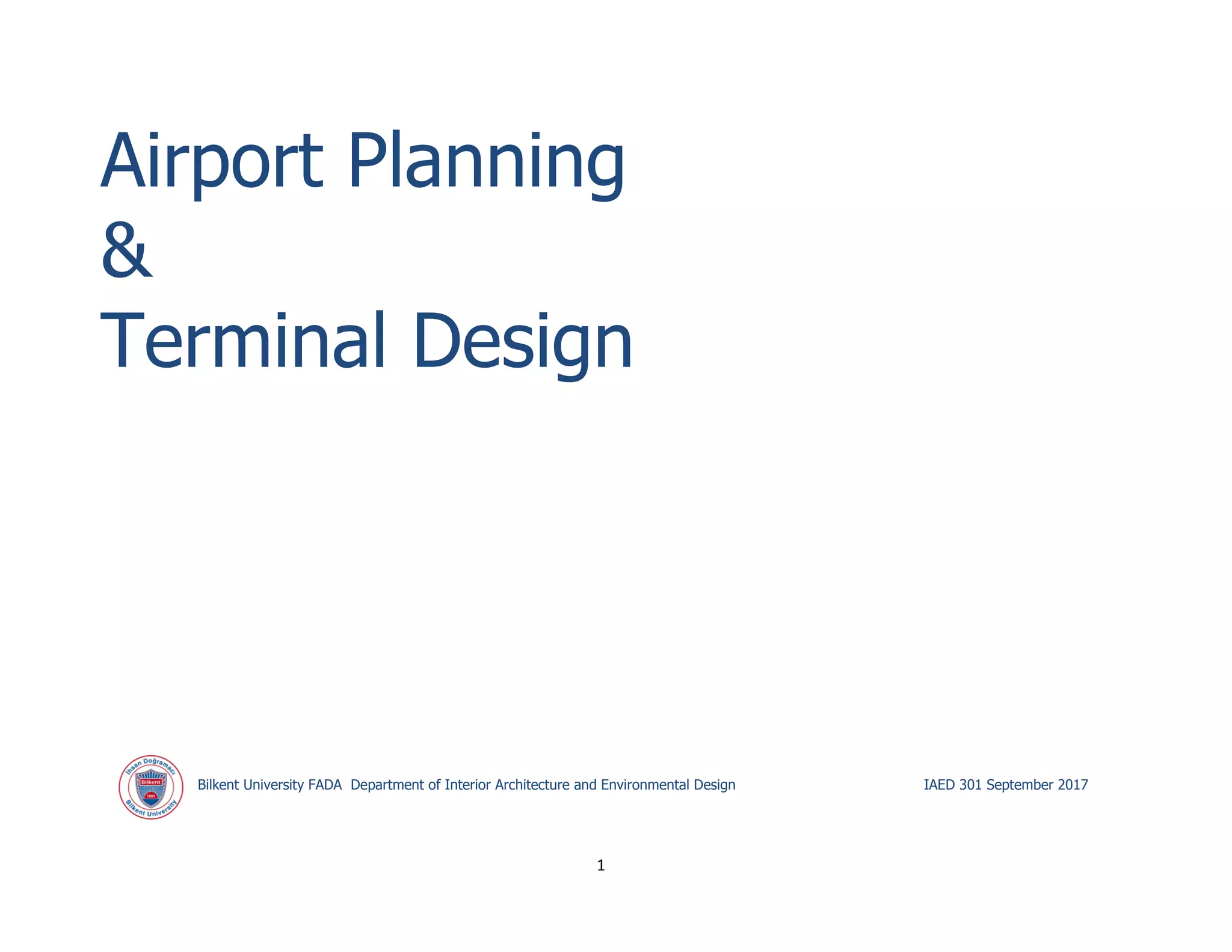 Airport Planning & Terminal Building Design | PDF