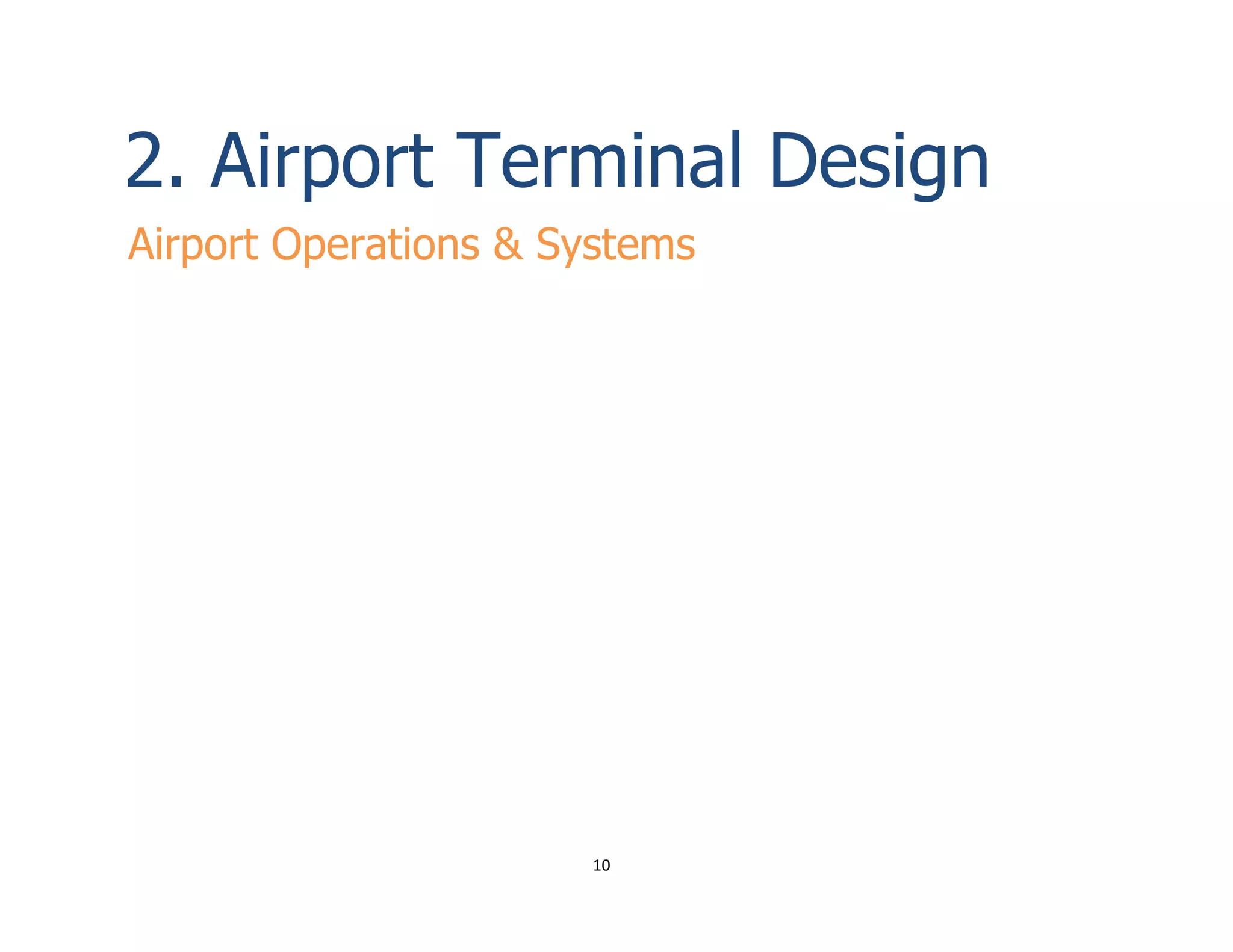 Airport Planning & Terminal Building Design | PDF