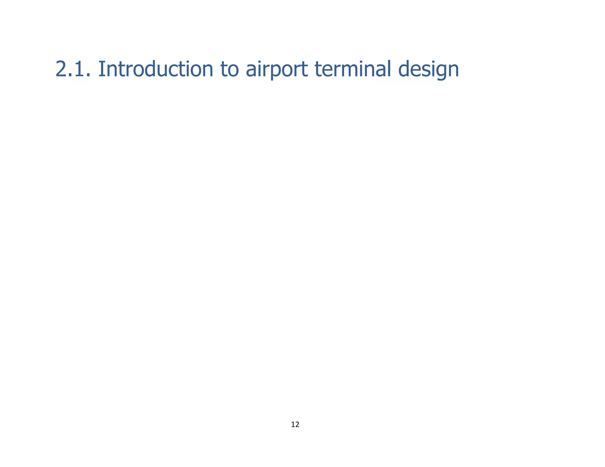 Airport Planning & Terminal Building Design | PDF