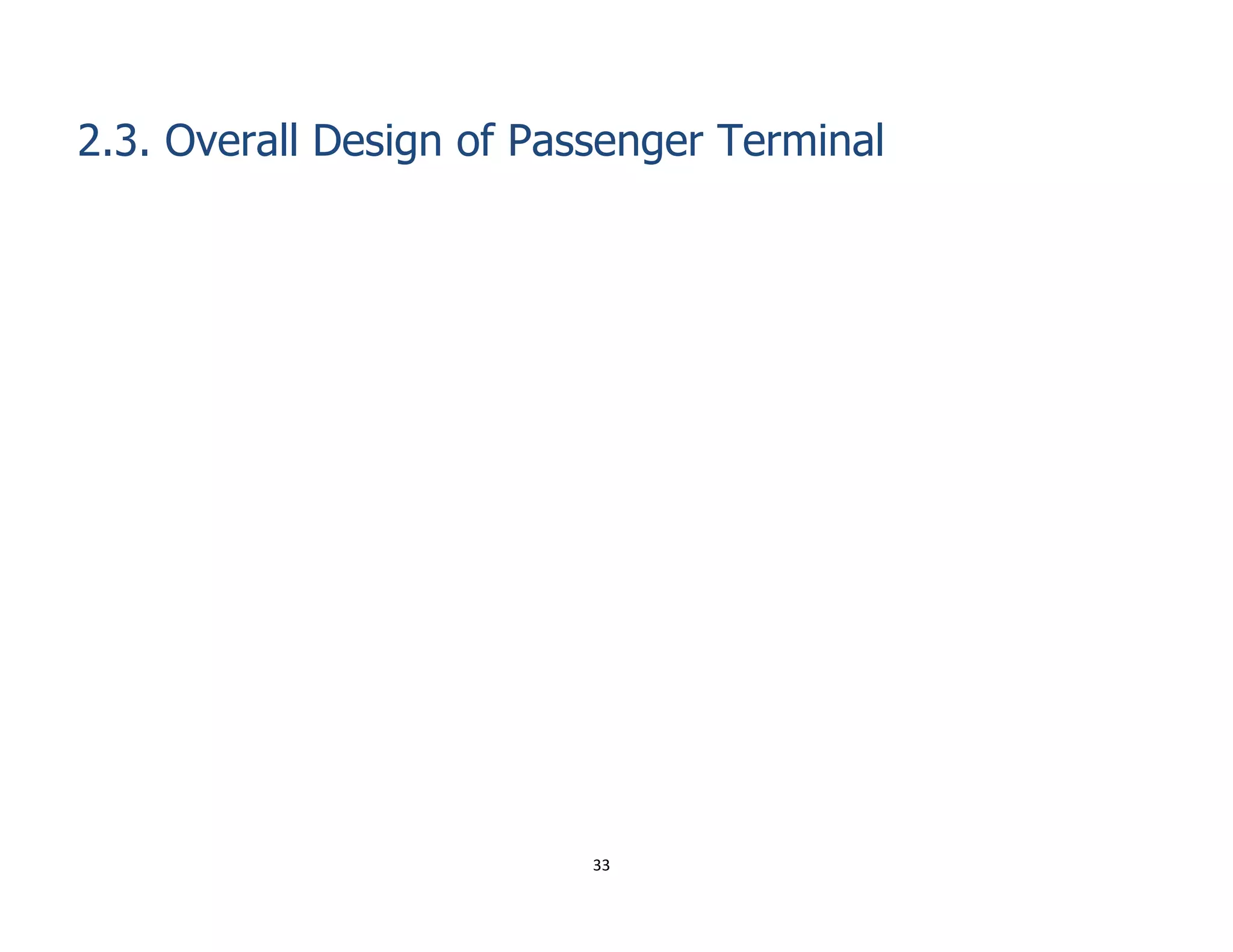 Airport Planning & Terminal Building Design | PDF
