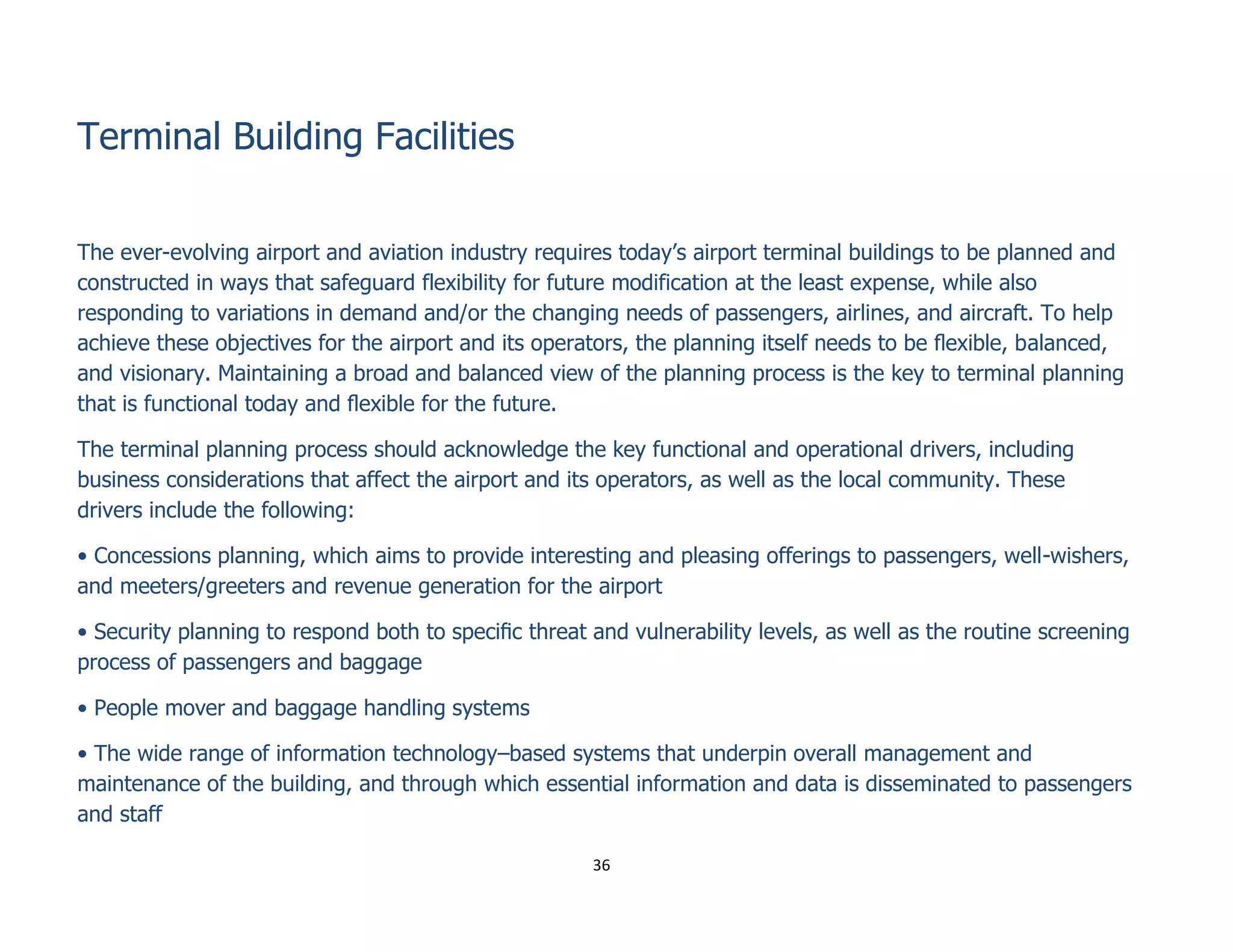 Airport Planning & Terminal Building Design | PDF