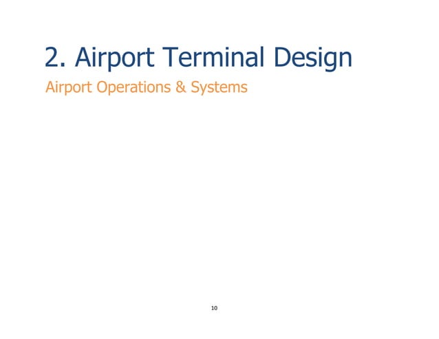 Airport Planning & Terminal Building Design | PDF | Air Travel | Travel ...