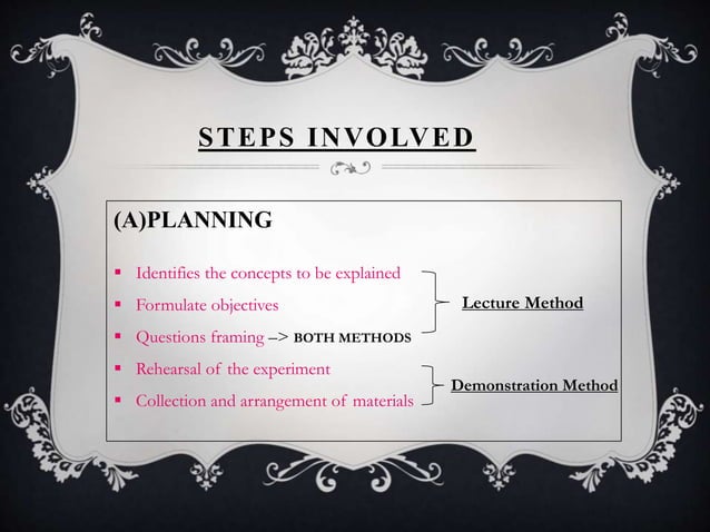 Lecture and demonstration method | PPTX