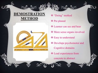 Lecture and demonstration method | PPTX