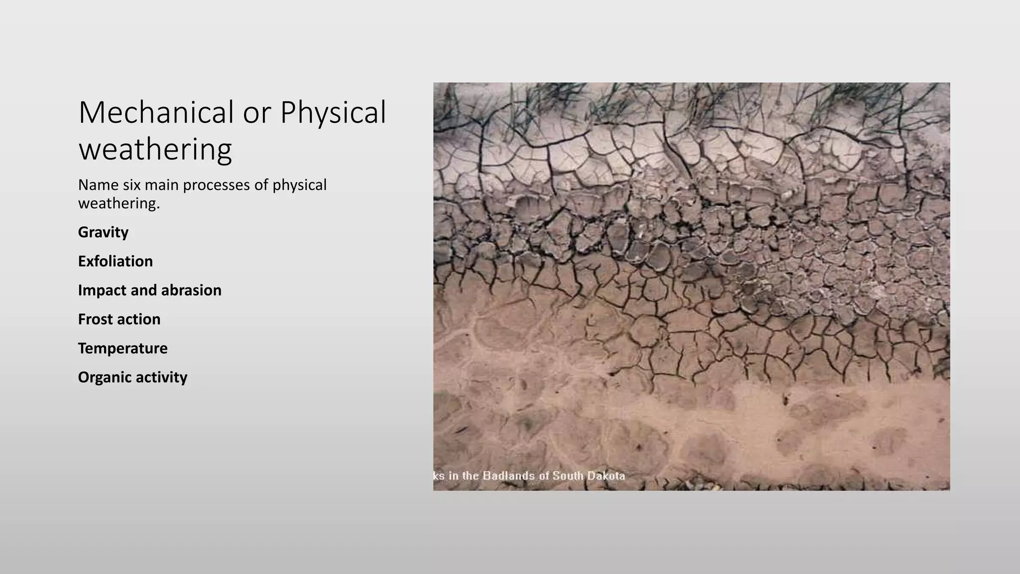 Lecture and study guide rocks, soils, erosion, weathering and ...