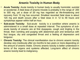 Lecture arsenic 1 | PPT