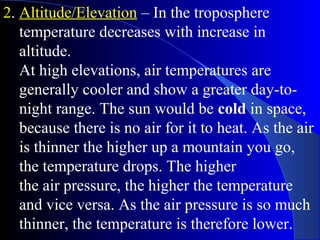 Lecture Atmospheric Temperature | PPT