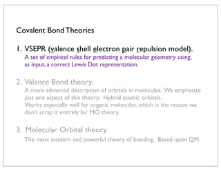 Comprehensive Lecture on VSEPR Theory and Molecular Geometry | PDF