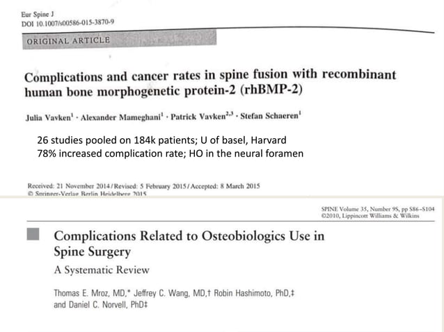 BMP bone morphogenic protein in spinal surgery | PPT | Free Download