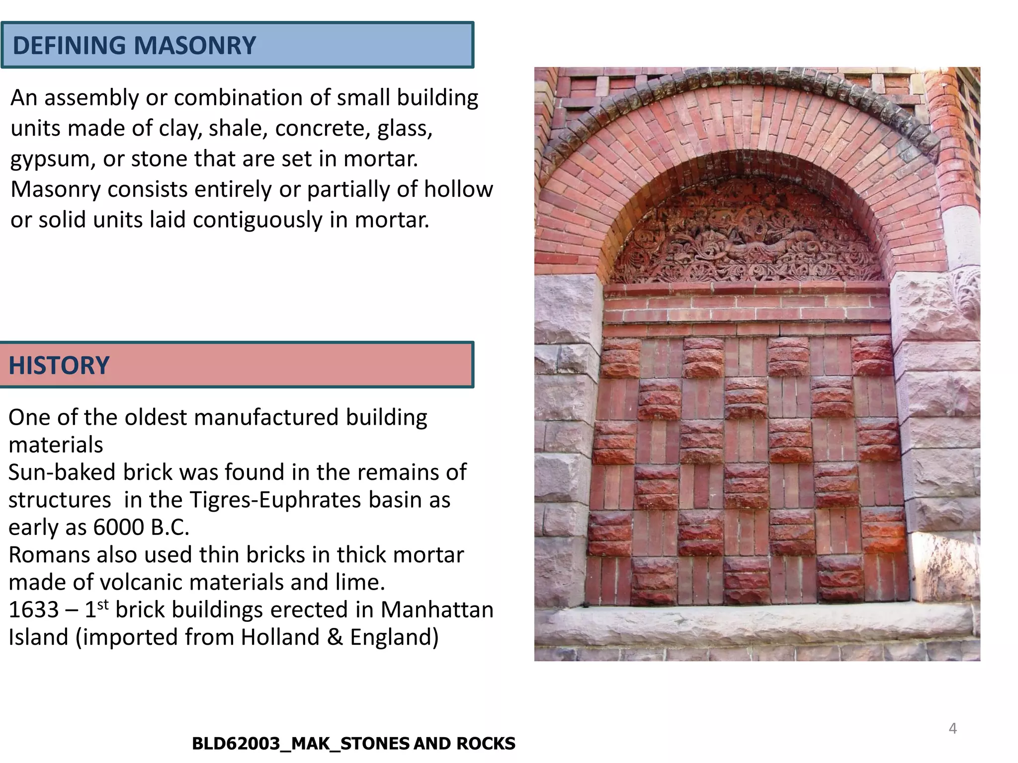 Lecture bricks and blocks masonry | PDF