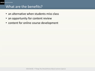 Lecture Capture | PPT