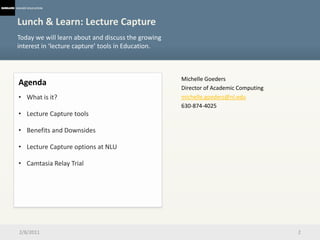 Lecture Capture | PPT