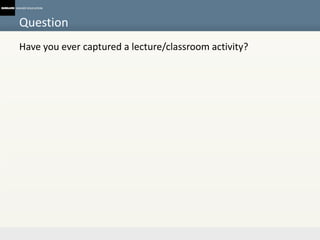 Lecture Capture | PPT