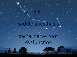 Cauda Equina syndrome | PPTX