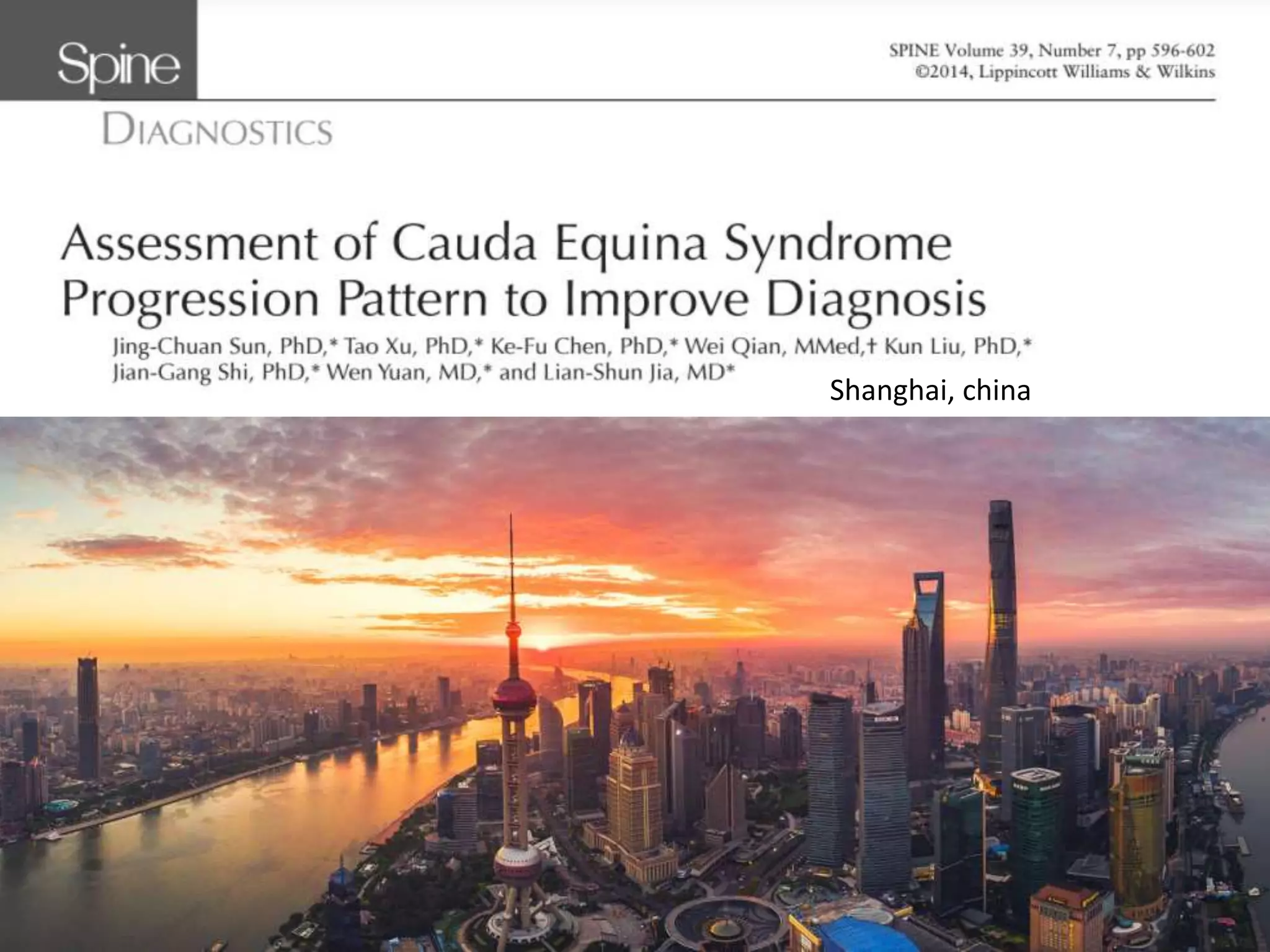 Spine Lecture cauda equina syndrome 2019 sept | PPT