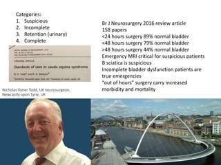 Spine Lecture cauda equina syndrome 2019 sept | PPTX
