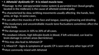 LECTURE CEREBRAL PALSY. 02.pptx for students | PPT
