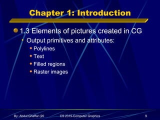 Computer Graphics Introduction | PPT