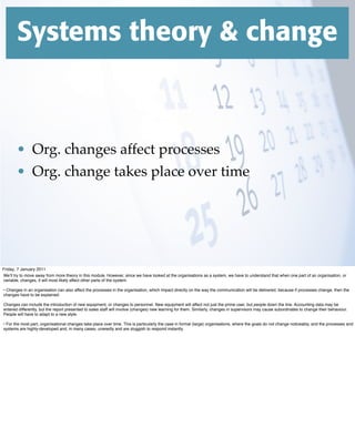 Lecture change communications | PDF