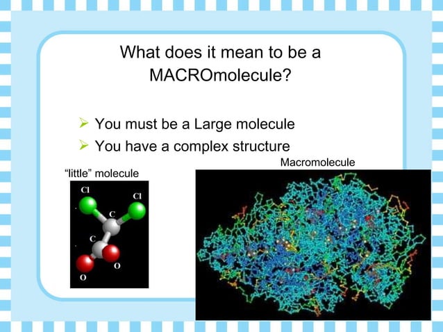 Macromolecules Lecture | PPT | Chemistry | Science