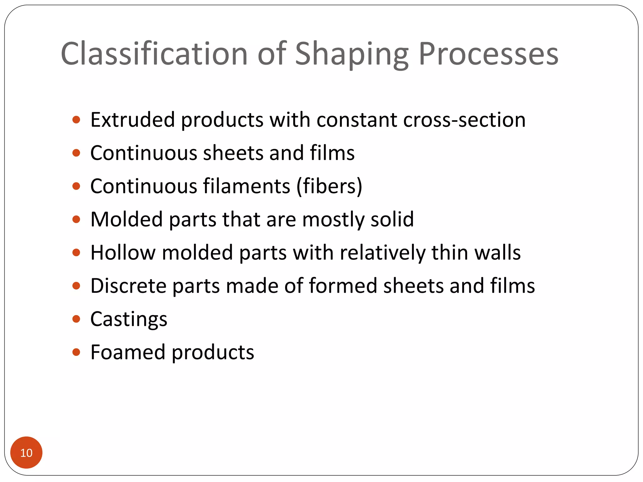 Shaping processes for plastics | PPT